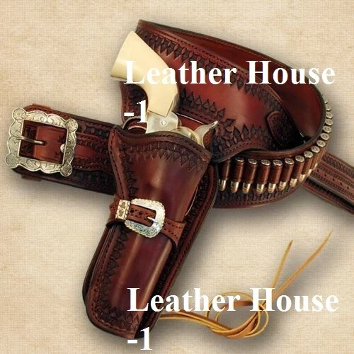 WESTERN SINGLE RIG Gun Belt And Holster Rig Tooled Lone Ranger made in ...