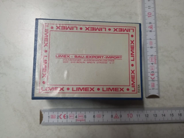 GROSSE STREICHHOLZSCHACHTEL LIMEX Bau Export Import Berlin aus DDR-Zeiten EUR 15,00 - PicClick DE