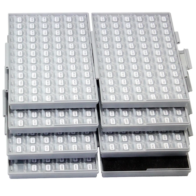 SMD SMT 0603 1% E96 resistor kit 492 values X 100pc ROHS filled 4 BOX ...