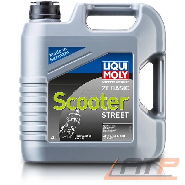 LIQUI MOLY 4 L Liter Motorbike 2T Basic Scooter Street Motor-Öl Motoren ...