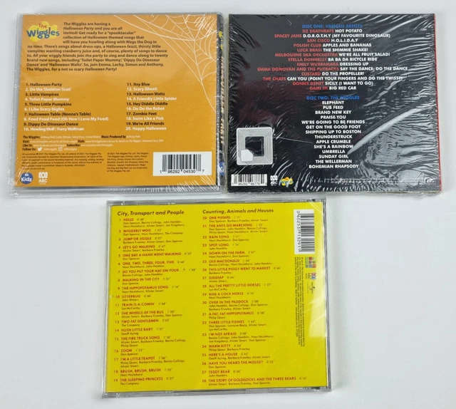 WIGGLES PLAY SCHOOL Kids CDs X 3 New Sealed ReWiggled Various Artists ...