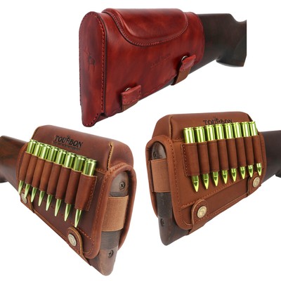 TOURBON LEATHER CHEEK Rest Rifle Shotgun Butt Stock Comb Riser/with ...