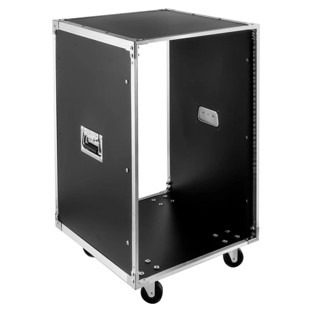 19 INCH 16U Server Rack Open Frame Rolling Network Data Rack w/ Casters ...