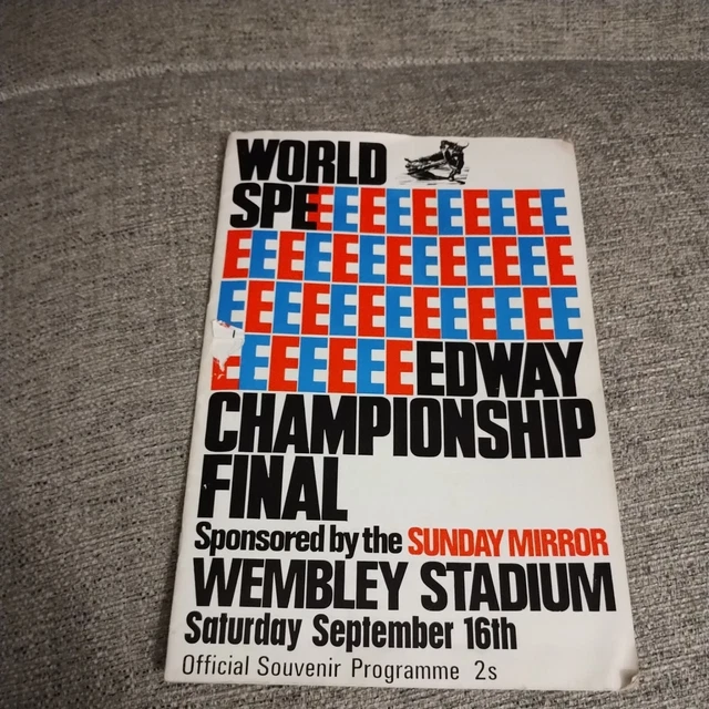 WORLD SPEEDWAY CHAMPIONSHIP Final 16/09/1967 Wembley Stadium £3.99 ...