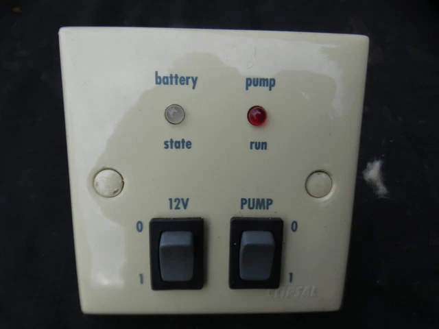 CARAVAN 24/ CAMPER, battery indicator and pump switches * £4.99 ...