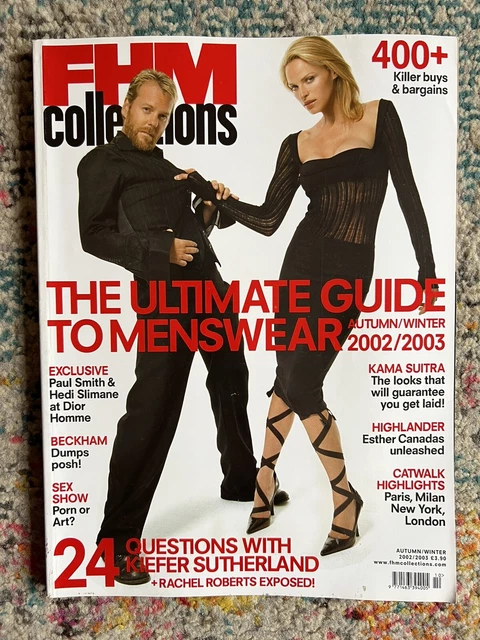 FHM MAGAZINE COLLECTIONS Autumn Winter 2002/03 Kiefer Sutherland Rachel ...