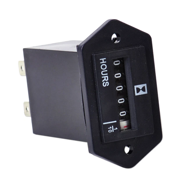 10V-80V GENERATOR SEALED Hour Meter Counter Truck Tractor Hourmeter ...