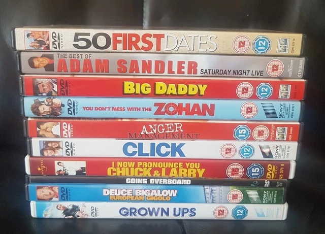 ADAM SANDLER / Rob Schneider Dvd Comedy Movie Bundle x 10, Includes ...