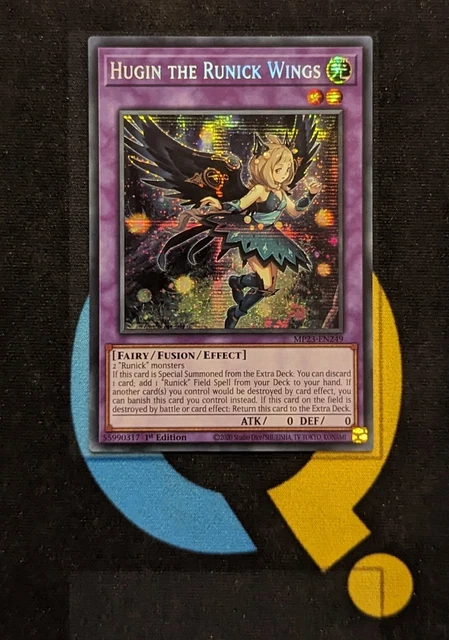 MP23-EN249 HUGIN THE Runick Wings Prismatic Secret Rare 1st Edition ...