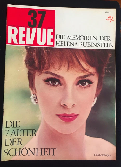 1964 REVUE GERMAN Mag - Gina Lollobrigida Helena Rubenstein $14.99 ...
