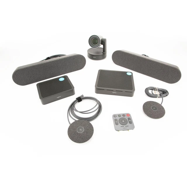 LOGITECH RALLY PLUS UHD 4K Conference Camera System, Dual-Speakers, Mic ...