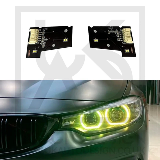 BMW M3/M4/4 SERIES CSL Yellow DRL LED Headlights (F80/F82/F83/F32/F33/F36 LCI) £64.99 - PicClick UK