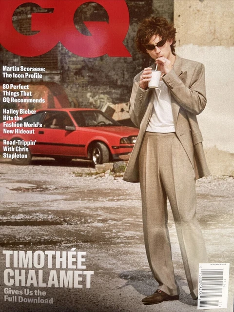 GQ MAGAZINE NOVEMBER 2023 Timothee Chalamet - Martin Scorsese - Chris ...