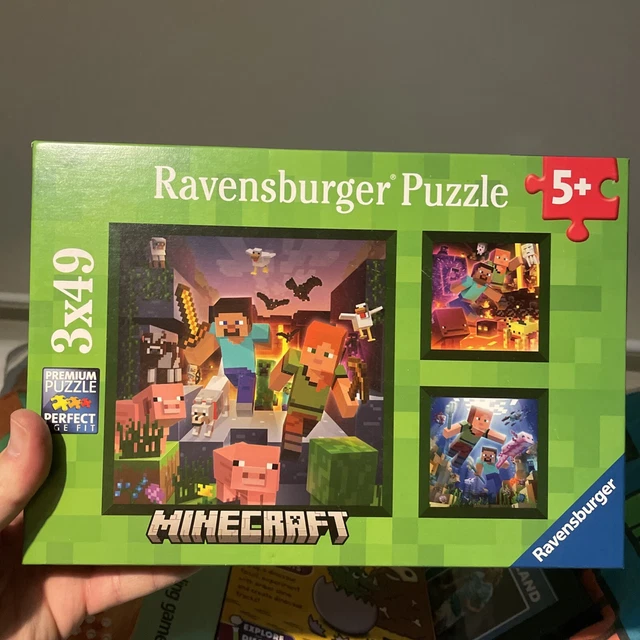 RAVENSBURGER MINECRAFT BIOMES Jigsaw Puzzles for Kids Age 5 Years Up ...
