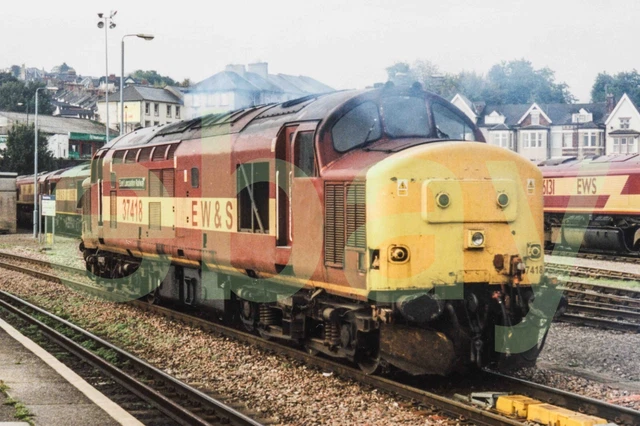 UK DIESEL TRAIN Railway Photograph Of Class 37 Loco 37418. Rm37-1270 £1 ...