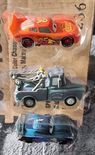 DISNEY PIXAR CARS Color Changers Lightning McQueen, Mater & Jackson ...