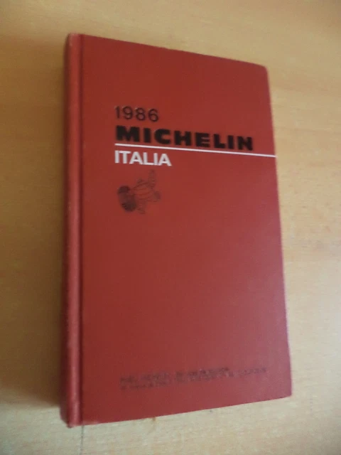 1986 MICHELIN GUIDE RED BOOK italia italy 1980s old vintage road maps ...