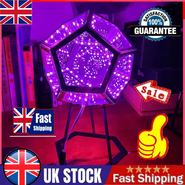 INFINITY DODECAHEDRON COLOR Art Night Light LED Party Atmosphere ...