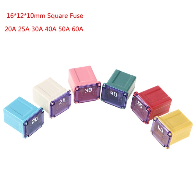 MINI SQUARE FUSE58V 20A 25A 30A 40A 50A 60A Automotive Car Fuse 16*12 ...