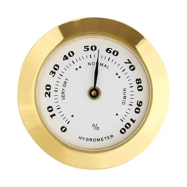 UPGRADED HYGROMETER HUMIDITY Meter 38mm Round Glass Analog Hygrometer ...