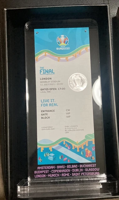 UEFA EURO 2020 Final VIP Ticket Display, Wembley Stadium, England Vs ...