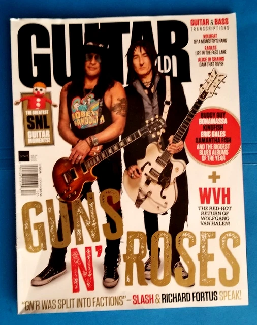 GUNS N' ROSES Guitar World Magazine-DEC 2025- Slash, Richard Fortus and ...