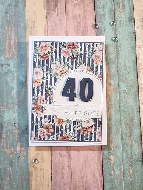 Glckwunschkarte 40 Geburtstag Mann