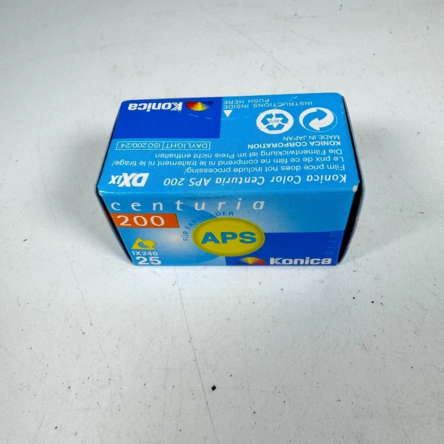 KONICA COLOUR CENTURIA ISO 200 IX240 25 Exp Expired Mar 2005 APS Film ...