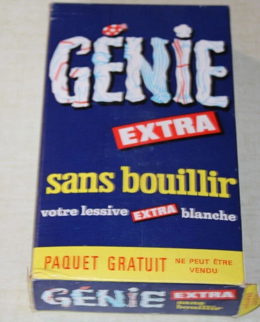 ANCIEN PAQUET DE lessive GENIE EXTRA des années 60 ou 70 340 g EUR 10 ...