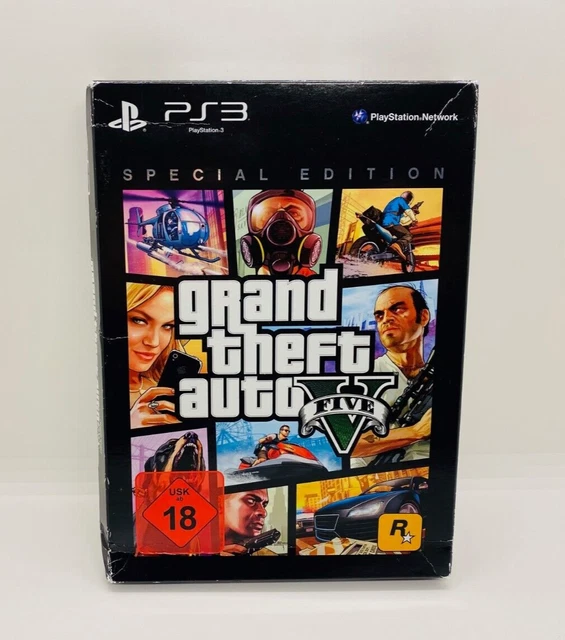 PS3 GTA 5 Grand Theft Auto Special Steelbook Edition PlayStation 3 Disc ...