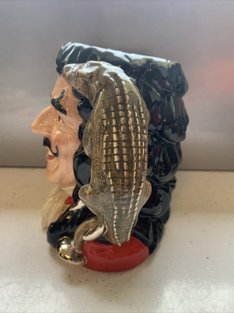 ROYAL DOULTON LARGE Character Toby Jug Capt Hook D6947 Jug Of Year 1994 ...