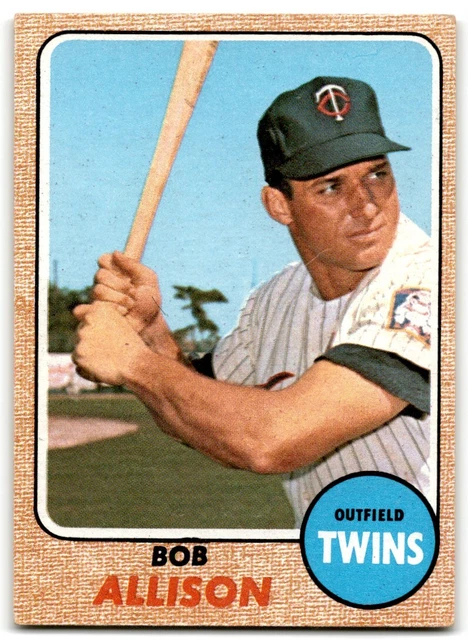 1968 TOPPS #335 Bob Allison carte de baseball vintage de qualité ...