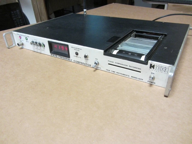 KINEMETRICS TRUETIME INSTRUMENTS WWVB Receiver/Comparator Model TF-60 ...