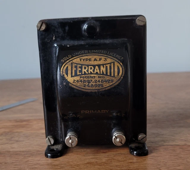 VINTAGE FERRANTI Transformer Type A.F.3 Made In England £65.82 ...