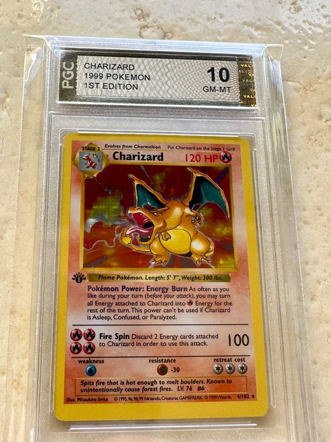 CHARIZARD 1ST EDITION Pgc 10 Base 1999 Holo Pokemon Psa 4/102 Card Shadowless #2 EUR 23.255,19 ...