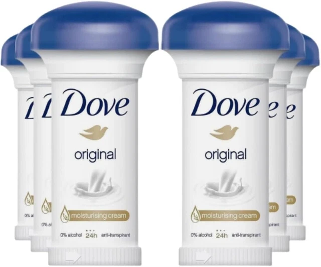 DOVE DEODORANT STICK Moisturising Cream Mushroom – Original - (Pack of ...