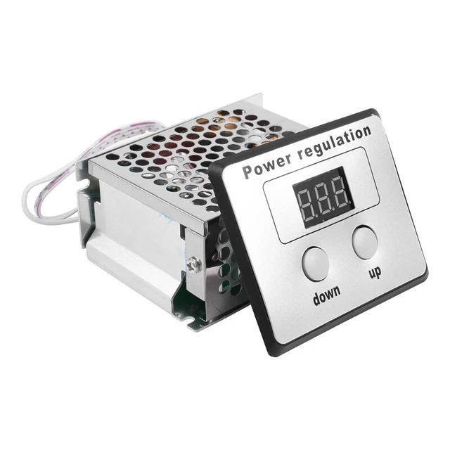 2X(SCR DE 4000W 220V AC Regulador de voltaje Controlador de temperatura ...