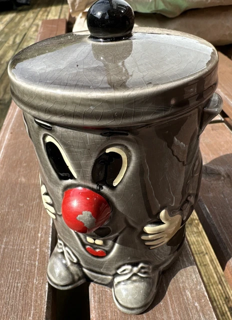 DUSTY BIN CERAMIC Money Box Vintage Retro 1980's TED ROGERS 3-2-1 ...