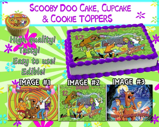 Scooby Doo Edible Cake Toppers Picture Sugar Paper Birthday Cupcakes Sugar Sheet £1940