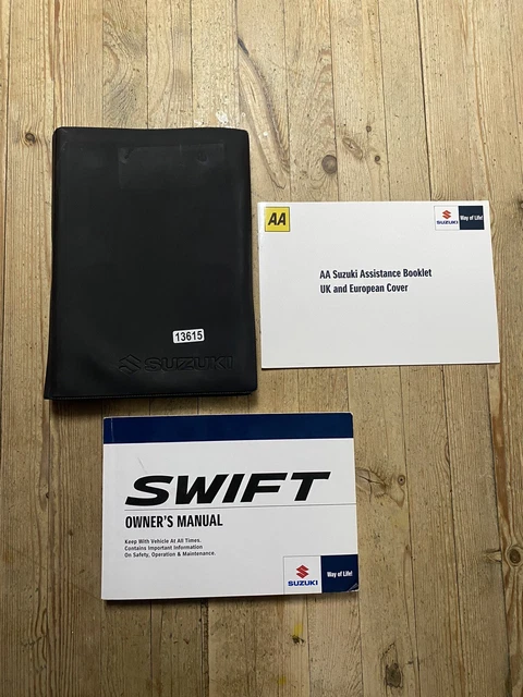 2011-2016 SUZUKI SWIFT OWNERS HANDBOOK MANUAL PACK & WALLET Print 2012 Ref13615 £32.99 - PicClick UK