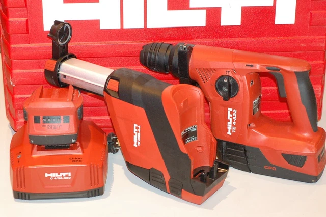 Hilti Te4 A22 Li Ion Akku Bohrhammer Drs Staubabsaugung Koffer 2xakkus