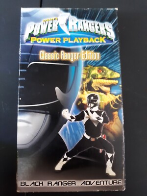 POWER RANGERS POWER Playback Classic Ranger Edition VHS Black Ranger ...