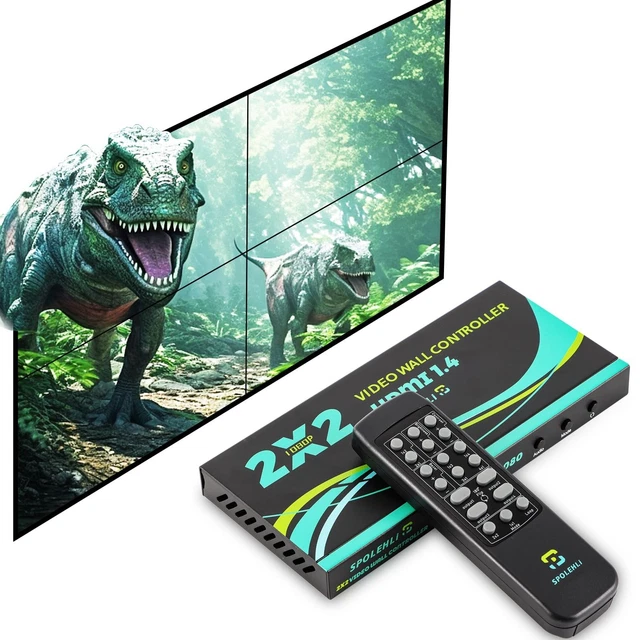 VIDEO WALL CONTROLLERS 2X2 Video Wall Processor 2X1 3X1 4X1 1X2 1X3 1X4 ...