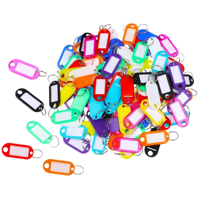 200 PCS MULTI Use Portable Key Tags Colored Key Labels Luggage Tags $24 ...