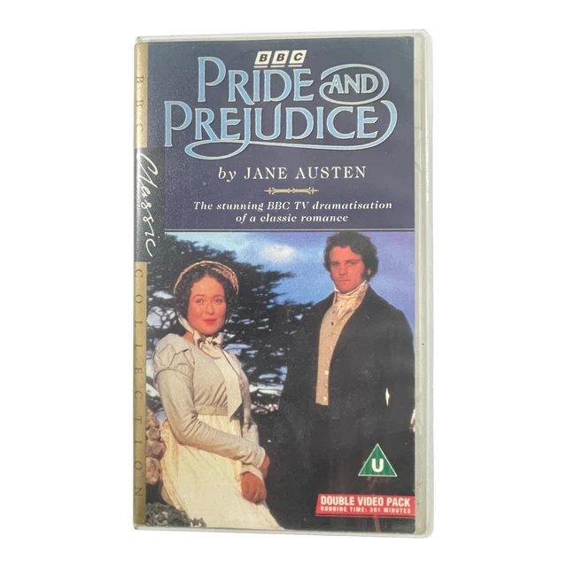 BBC PRIDE AND Prejudice Jane Austen VHS Double Pack 1995 Colin Firth ...