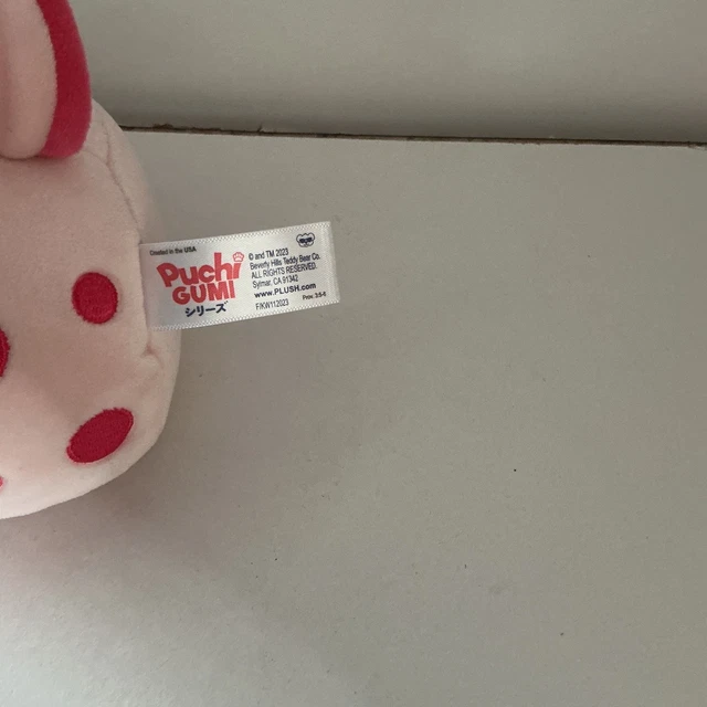 PUCHI GUMI PINK Axolotl Soft Toy Plush Bobo Tea Cat Kawaii Soft Squishy ...