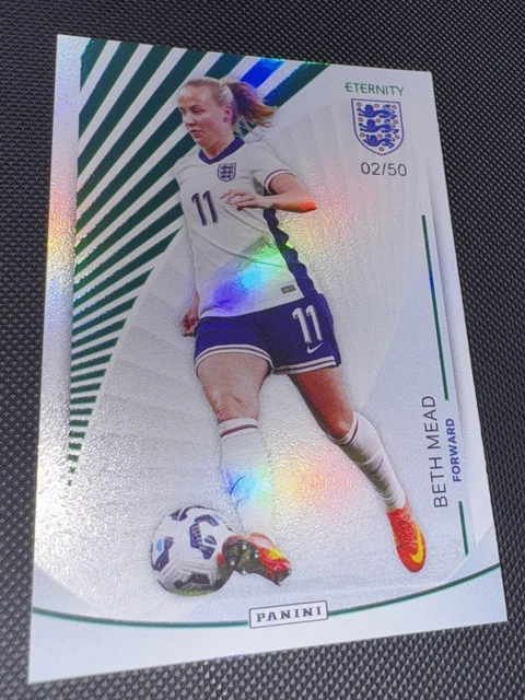 PANINI ETERNITY LIONESSES 2025 Beth Mead England Base Green Numbered ...