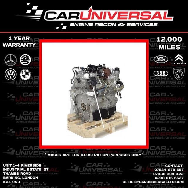 LAND ROVER DEFENDER 2.0 204DTA Fully Reconditioned Bare Engine Delivery ...