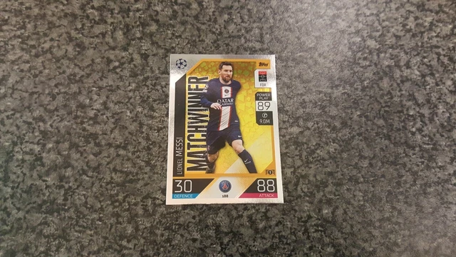 MATCH ATTAX 2022/23 No-188 Lionel Messi (Psg) Match Winner Card Mint £1 ...