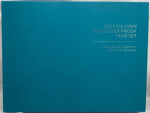 2023 FINE SILVER Proof Coin Set - Queen Elizabeth II Memorial Obverse ...